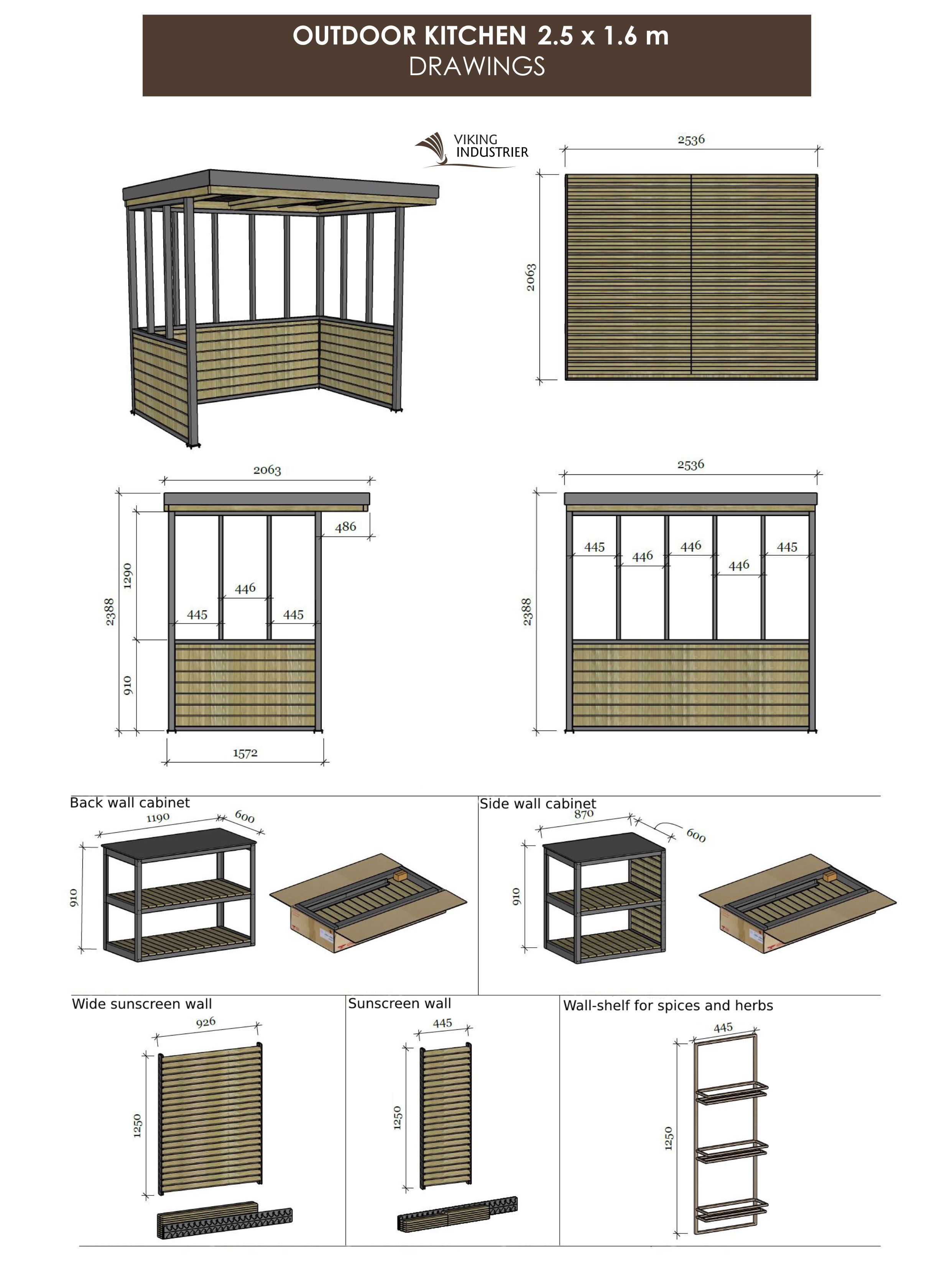 Outdoor Kitchen 2.5 x 1.6 m | VIKING INDUSTRIER