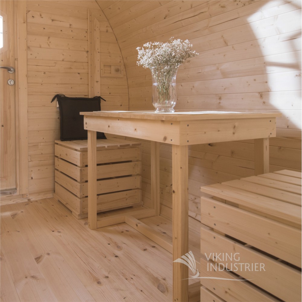 Insulated Camping Pod 2.4 x 4 m | VIKING INDUSTRIER