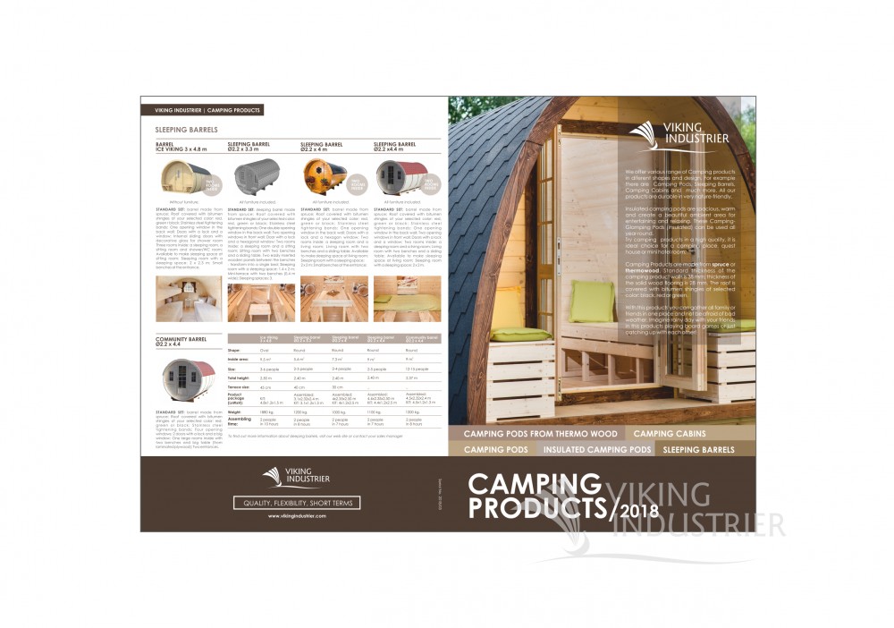 Camping Products. Leaflet | VIKING INDUSTRIER