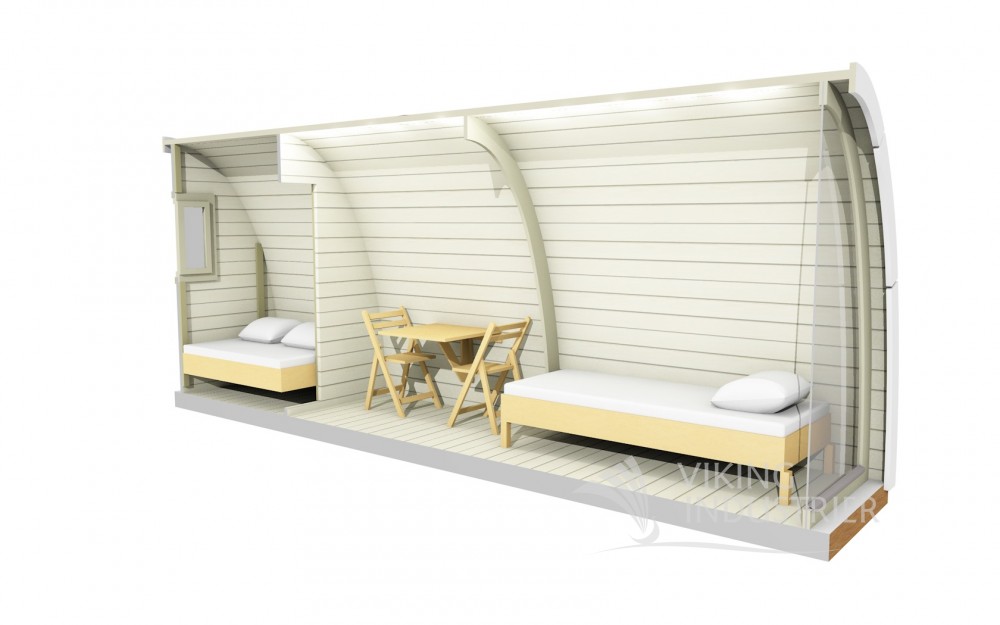 Camping Pod with Side Entrance 2.4 x 5.9 | VIKING INDUSTRIER