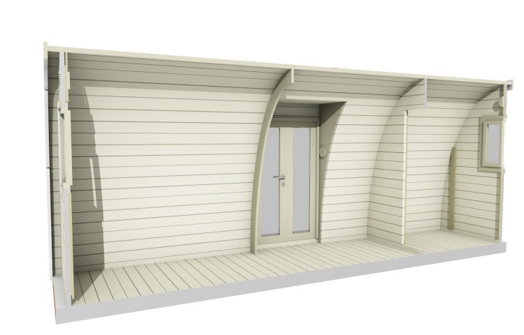 Camping Pod with Side Entrance 2.4 x 5.9 | VIKING INDUSTRIER