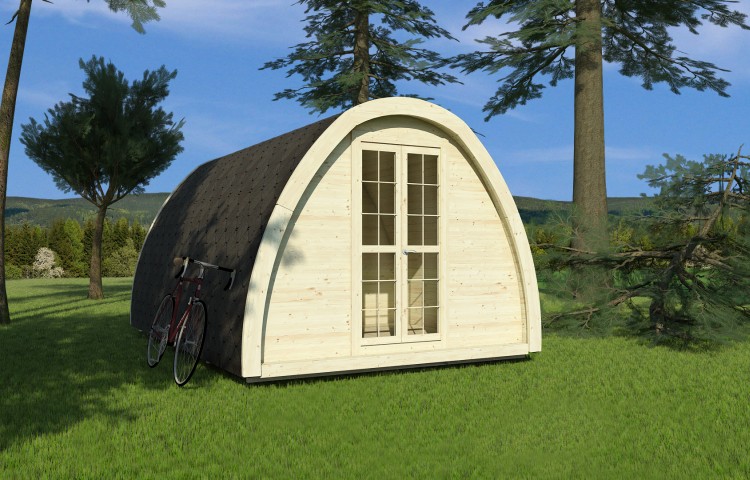 Insulated Camping Pod 2.4 x 4 m | VIKING INDUSTRIER